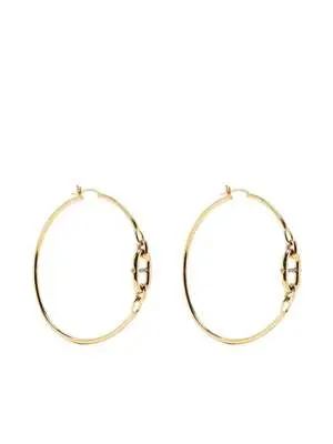 CHARRIOL St Tropez Mariner Chain-detail Hoop Earrings - Gold
