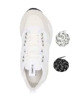 OAMC Aurora Panelled Low-top Sneakers - White