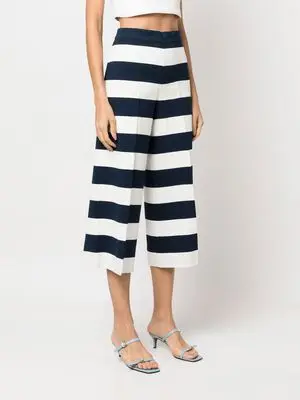 TWINSET Striped Cropped Trousers