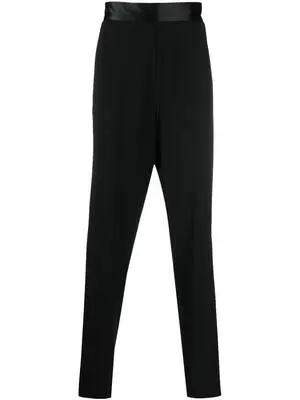 Giorgio Armani Tapered-leg Trousers - Black
