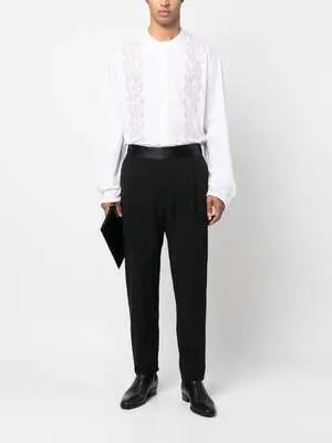 Giorgio Armani Tapered-leg Trousers - Black