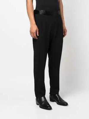 Giorgio Armani Tapered-leg Trousers - Black