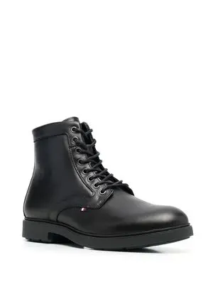 Tommy Hilfiger Lace-up Leather Boots