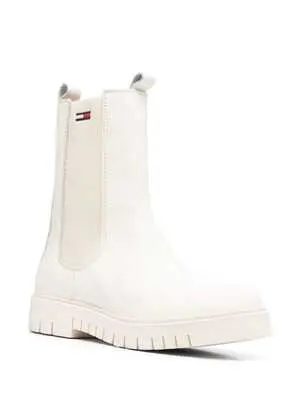 Tommy Hilfiger Leather Chelsea Boots - Neutrals