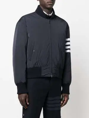 Thom Browne 4-bar Stripe Bomber Jacket - Blue
