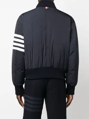 Thom Browne 4-bar Stripe Bomber Jacket - Blue
