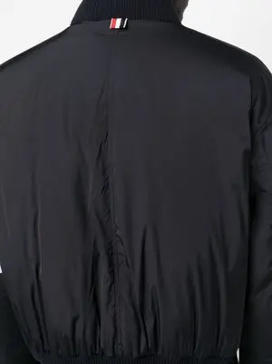 Thom Browne 4-bar Stripe Bomber Jacket - Blue