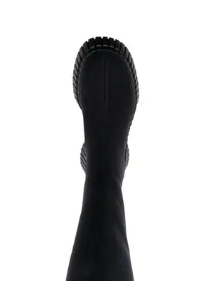 Camper 70mm Knitted Platform Boots - Black
