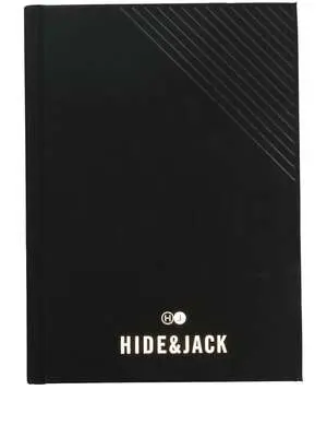 HIDE&JACK Logo-print Ruled Notebook - Black