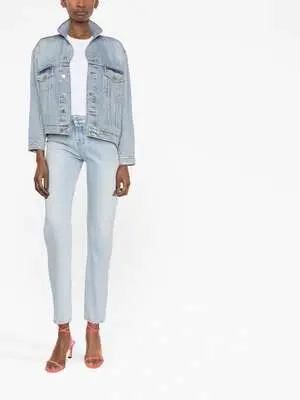 Alexandre Vauthier Crystal-embellished Denim Jacket