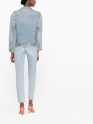 Alexandre Vauthier Crystal-embellished Denim Jacket