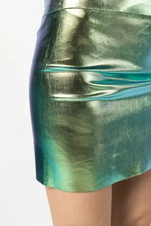 Rick Owens Metallic Mini Skirt