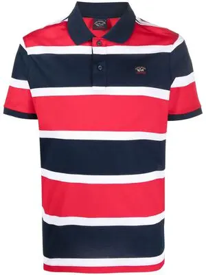 Paul & Shark Logo-patch Polo Shirt - Blue