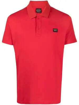 Paul & Shark Logo-patch Polo Shirt - Red