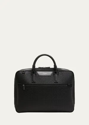 SERAPIAN Stepan Extra Slim Briefcase Black/black Eclip
