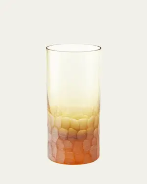 MOSER Pebbles Highball Glass Topaz