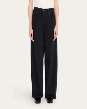 AGOLDE Low Slung Baggy Jeans - Black