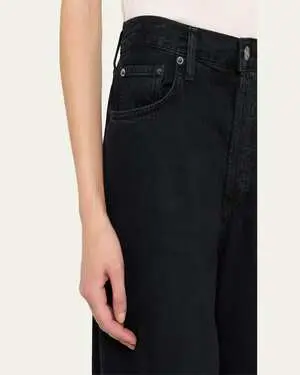 AGOLDE Low Slung Baggy Jeans - Black