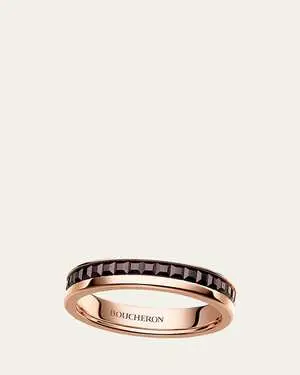 Boucheron Quatre Follies Wedding Band Ring - Two Tone Gold
