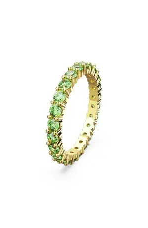 SWAROVSKI Swarovski Matrix Round Crystal Ring Green