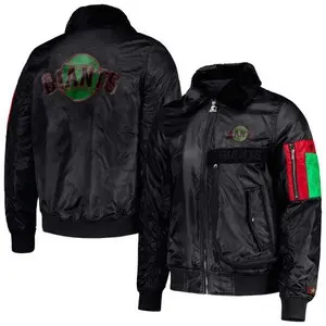 STARTER X Ty Mopkins San Francisco Giants History Month Satin Full-zip Jacket - Black