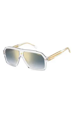 Carrera Eyewear 60mm Polarized Rectangular Sunglasses - Natural