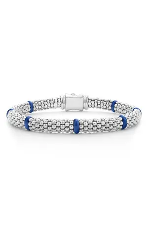 Lagos Caviar Ceramic Station Rope Bracelet - Marine