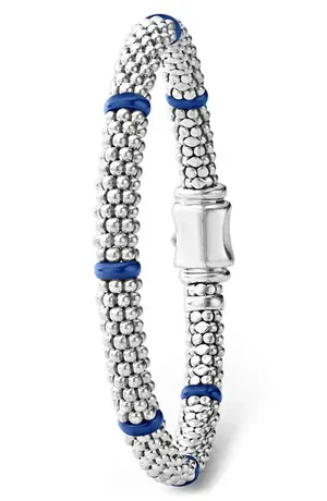 Lagos Caviar Ceramic Station Rope Bracelet