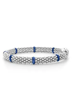 Lagos Caviar Ceramic Station Rope Bracelet