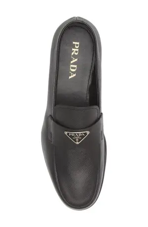 Prada Saffiano Leather Loafer - Nero