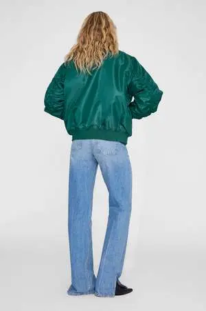 ANINE BING Leon Bomber Jacket - Deep Emerald