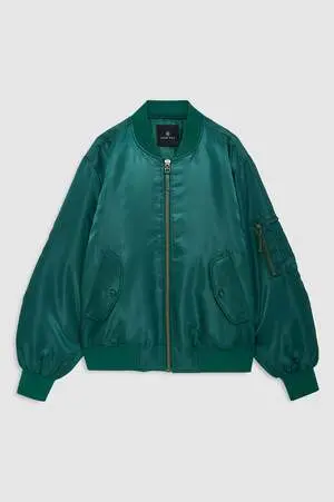 ANINE BING Leon Bomber Jacket - Deep Emerald