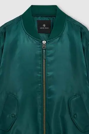 ANINE BING Leon Bomber Jacket - Deep Emerald