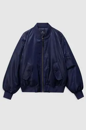 ANINE BING Leon Bomber Jacket - Midnight Blue