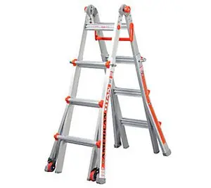 LITTLE GIANT 18-in-1 15' Ladder W/wheel Kit & W Ork Platform - One-color