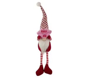 NORTHLIGHT 23 Sitting Kiss Me Lips Valentine's Day Gnome - One-color
