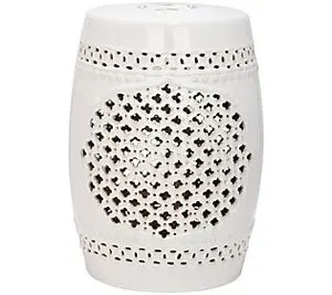 VALERIE PARR HILL Quatrefoil Garden Stool Valerie - One-color