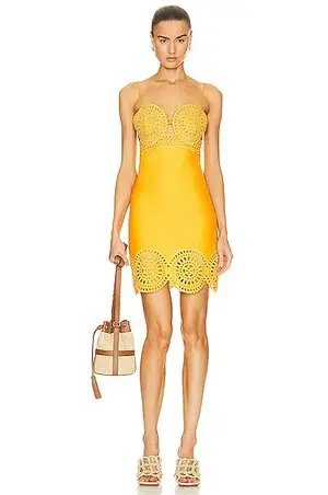 Stella McCartney Mini Dress In Yellow