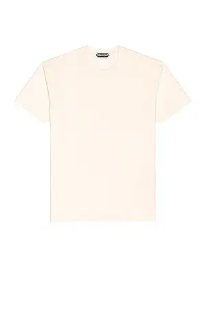 TOM FORD Tom Ford Viscose Cotton Tee In Black Milk