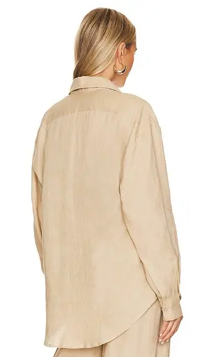 AEXAE Linen Woven Shirt - Beige