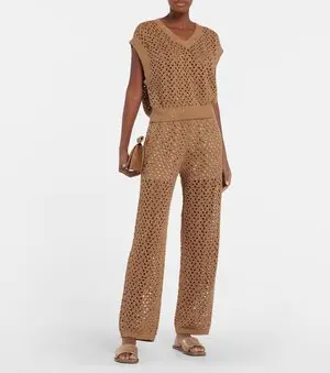 Brunello Cucinelli Open-knit Top