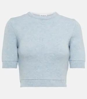 Alaïa Crop Wool Sweater
