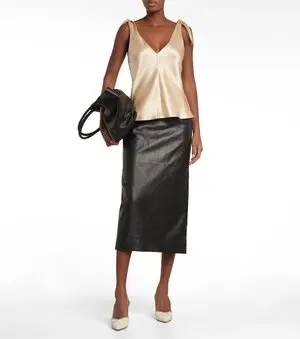 Gabriela Hearst Aster Leather Pumps