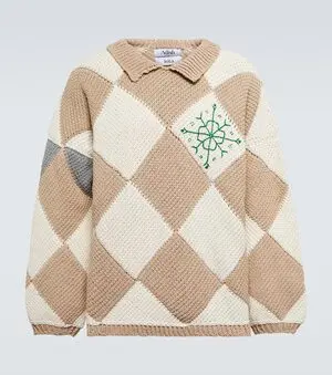 ADISH Jacquard Cotton Sweater - Multicoloured
