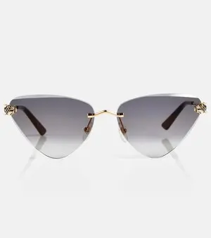 CARTIER Cat-eye Sunglasses - Gold