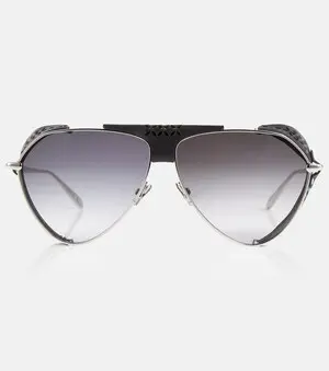 Alaïa Browline Sunglasses - Silver