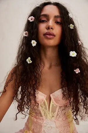 Free People Floral Hair Clip Pack Multi