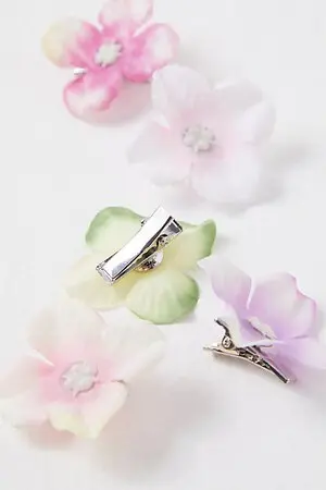 Free People Floral Hair Clip Pack - Pansy