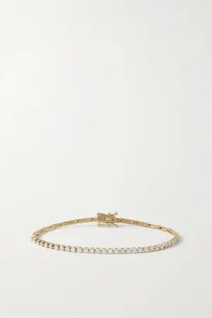 STONE AND STRAND Baseline 14-karat Diamond Tennis Bracelet - Gold