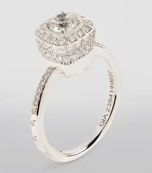 Pomellato Gold And Diamond Nudo Petit Ring - White
